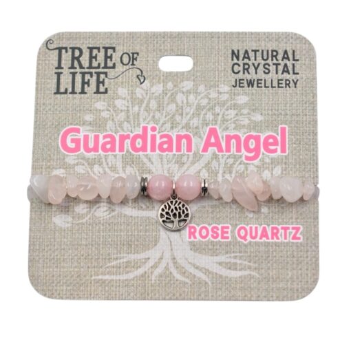 Guardian Angel Rose Quartz Bracelet - Deja Vu